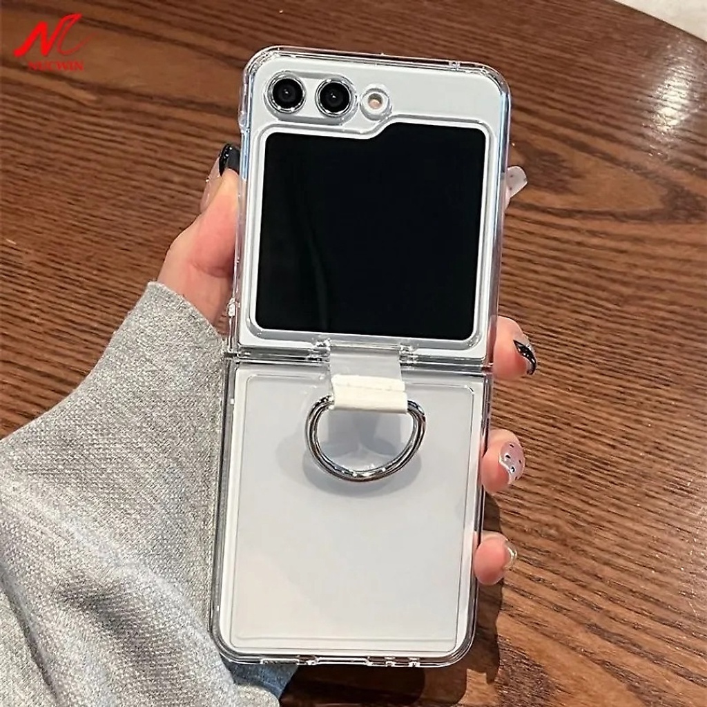 Ốp lưng chống sốc trong suốt kèm iring cho Samsung Galaxy Z Flip 5 hiệu ...