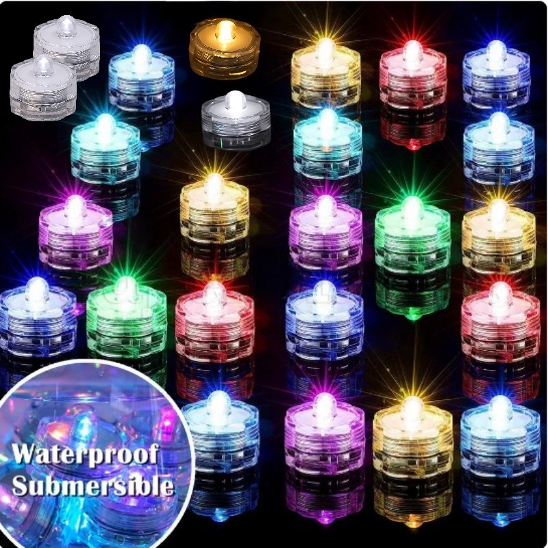 [Faytured] Đèn led Chống Thấm Nước / Đèn Nến Nhiều Màu Trang Trí Tiệc Trà / Giáng Sinh / Năm Mới ...