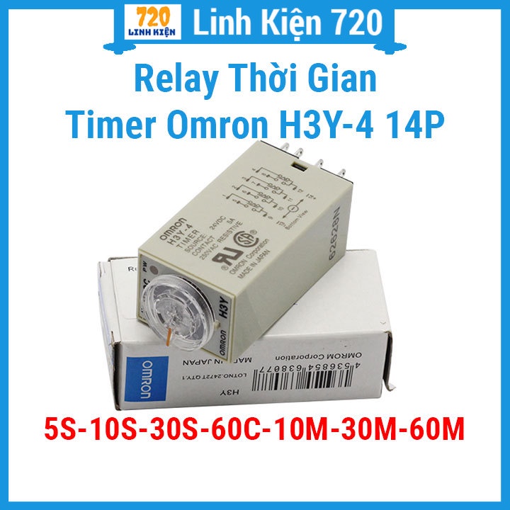Relay thời gian Timer Omron H3Y-4 14P 24V, rơ le bán dẫn thông minh, nhỏ gọn | Shopee Việt Nam