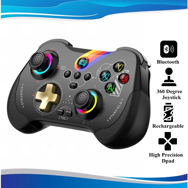 Tay Cầm Chơi Game Không Dây Z01 Rgb Nhiều Màu Sắc Dành Cho Switch Pc ...
