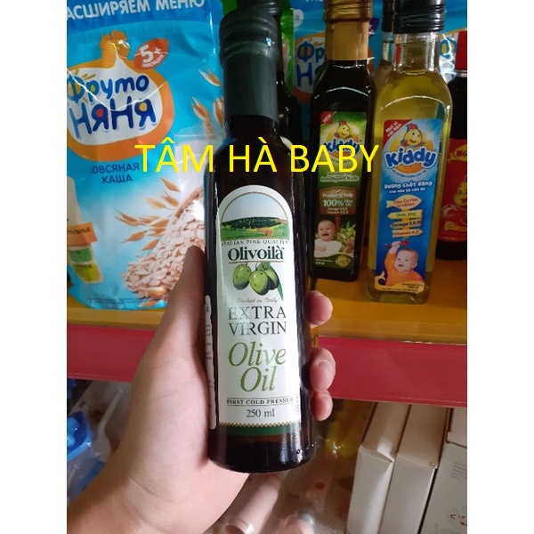 Dầu Olive Oil tự nhiên Extra Virgin chai 250ml ( Olivoilà ) ( Bách hóa ...