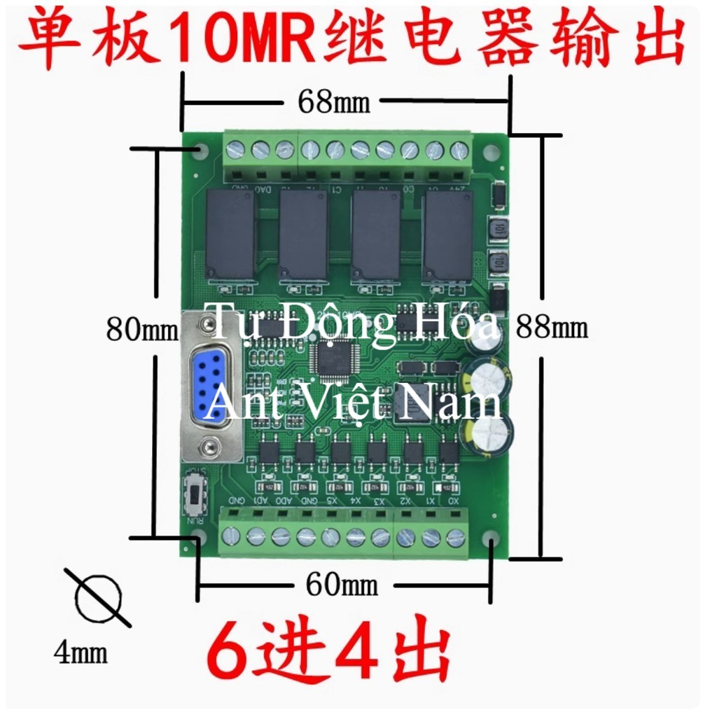 FX2N-10MR 10mt PLC điều khiển công nghiệp Board với Shell RS232 tùy ...