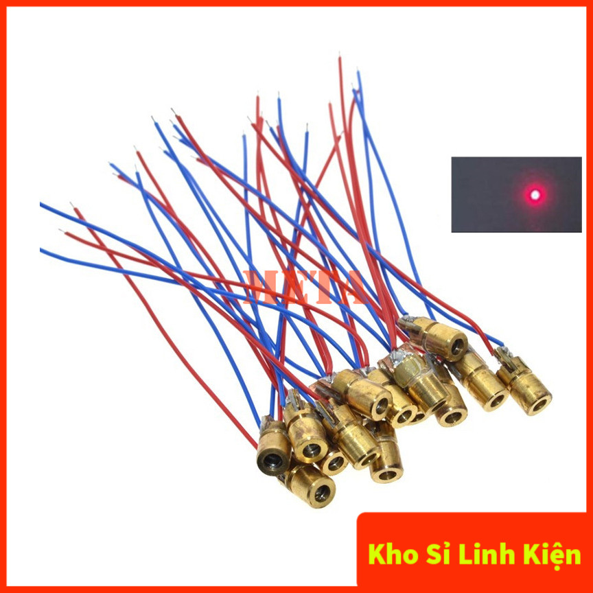 Đầu phát tia laze 3V/5V - Module diode Laser sáng đỏ hội tụ 3V/5V ...