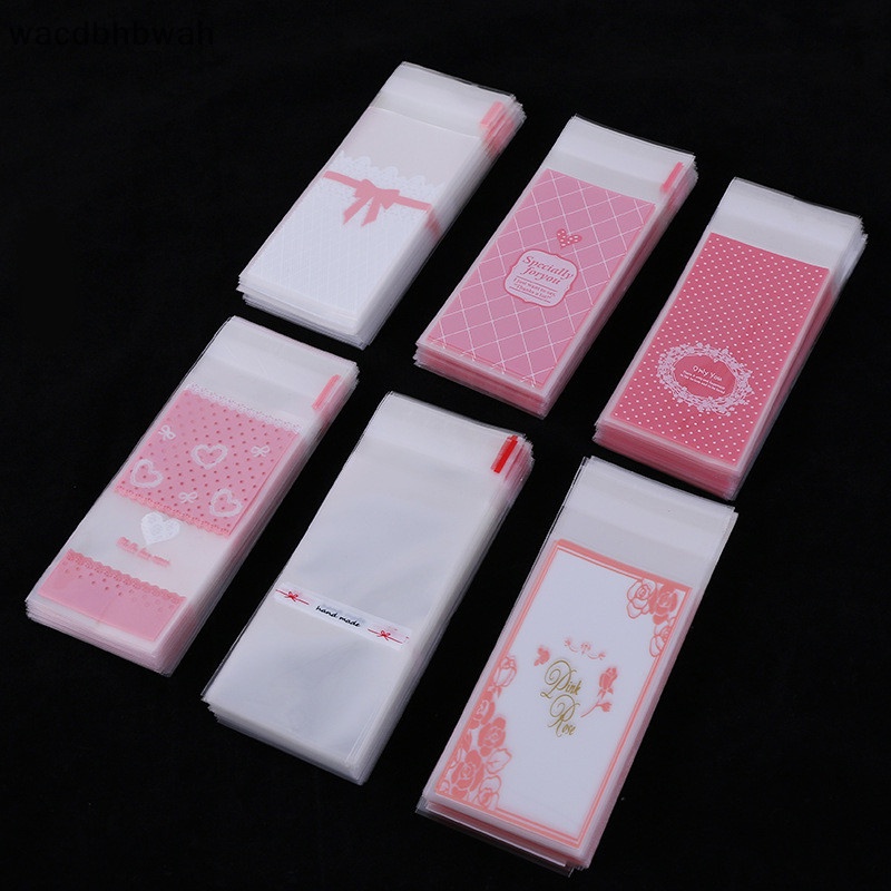 Wacdbhbwah 100 cái mini nhựa Cookie bao bì cupcake wrapper Túi OPP tự ...