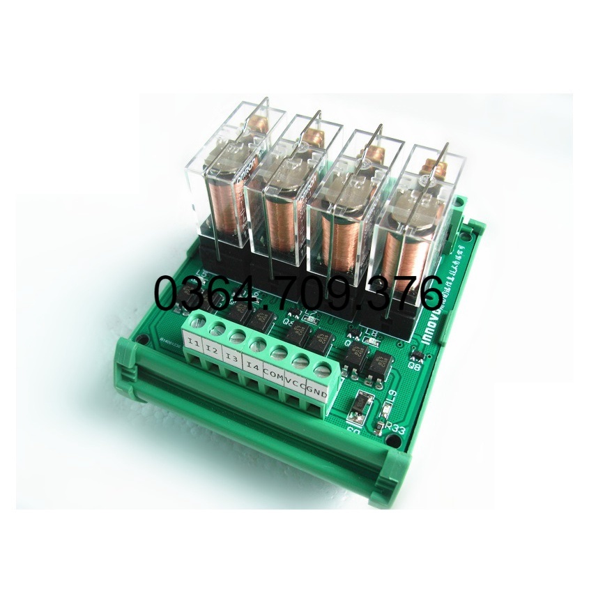 4 PLC Bảng điều khiển Relay Module Quad khuếch đại Board điều khiển ...
