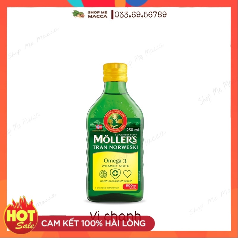 Dầu gan cá tuyết Omega 3 DHA Moller's Tran | Shopee Việt Nam