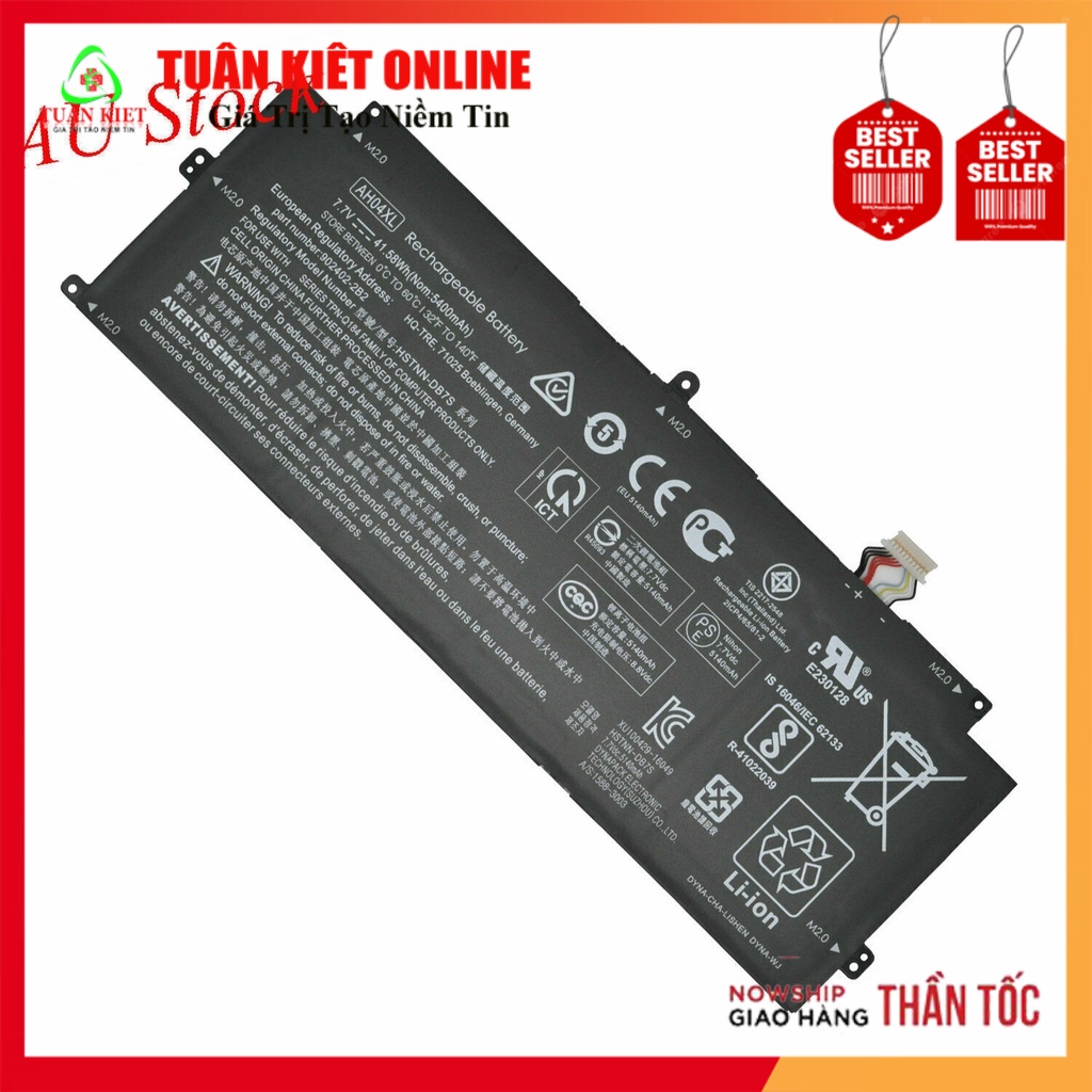 Pin HP Spectre X2 12-C000 2017 12-C000NF 12-C001TU AH04XL battery ...