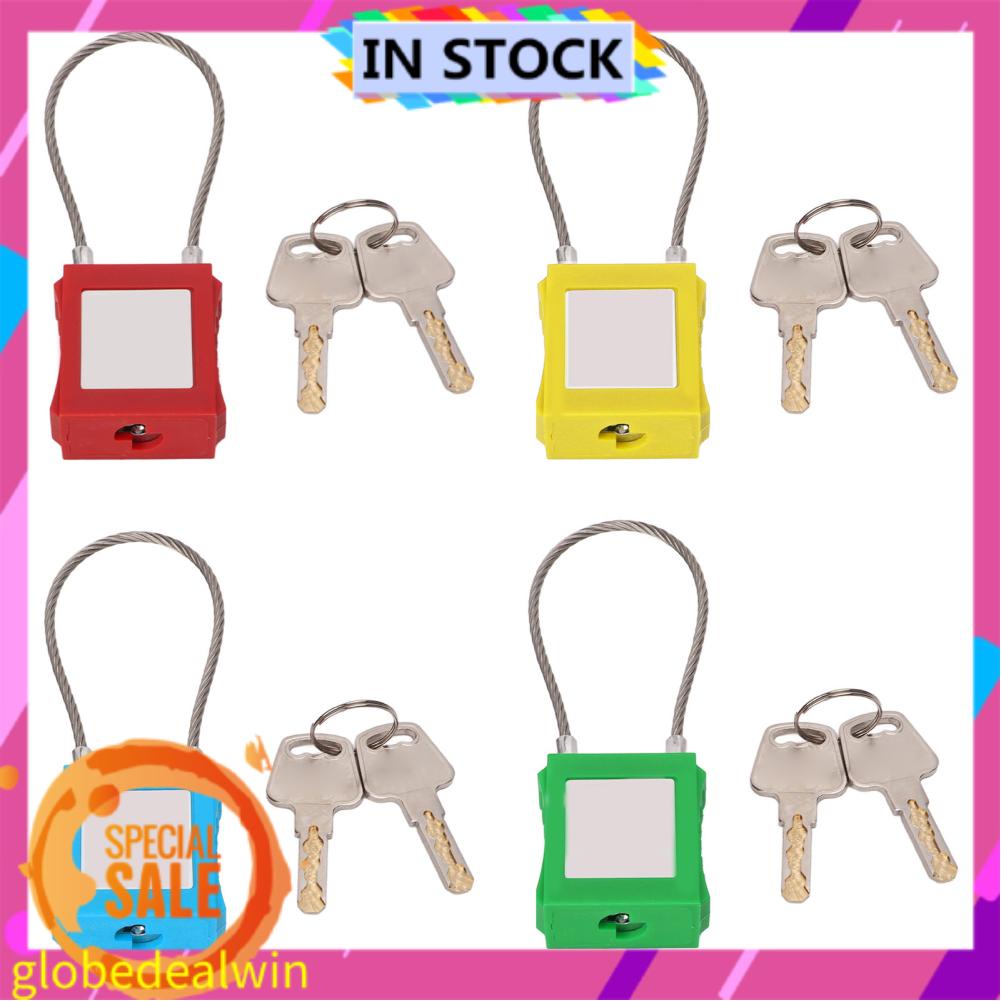 Globedealwin Multi-use Lockout Tagout Cable Locks 85mm Shackle Steel ...