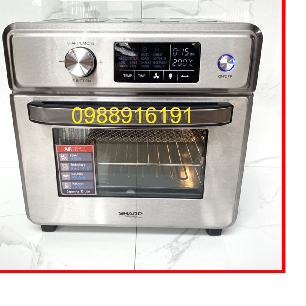 Lò Nướng Đa Năng SHARP 23L Nồi Chiên Không Dầu Cơ Điện Tử SHARP 16 Chức ...