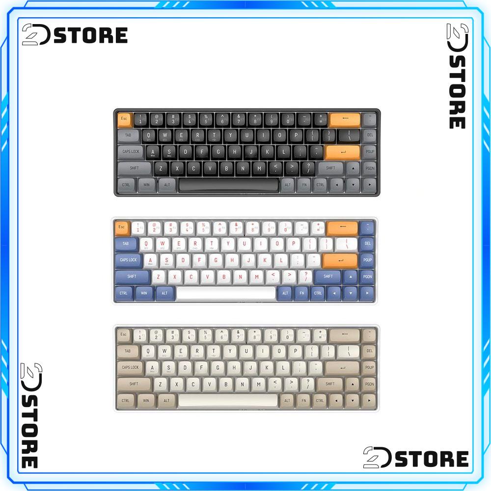 BÀN PHÍM KHÔNG DÂY DARKFLASH GD68 YELLOW Axis SWITCH (USB + WIRELESS 2 ...