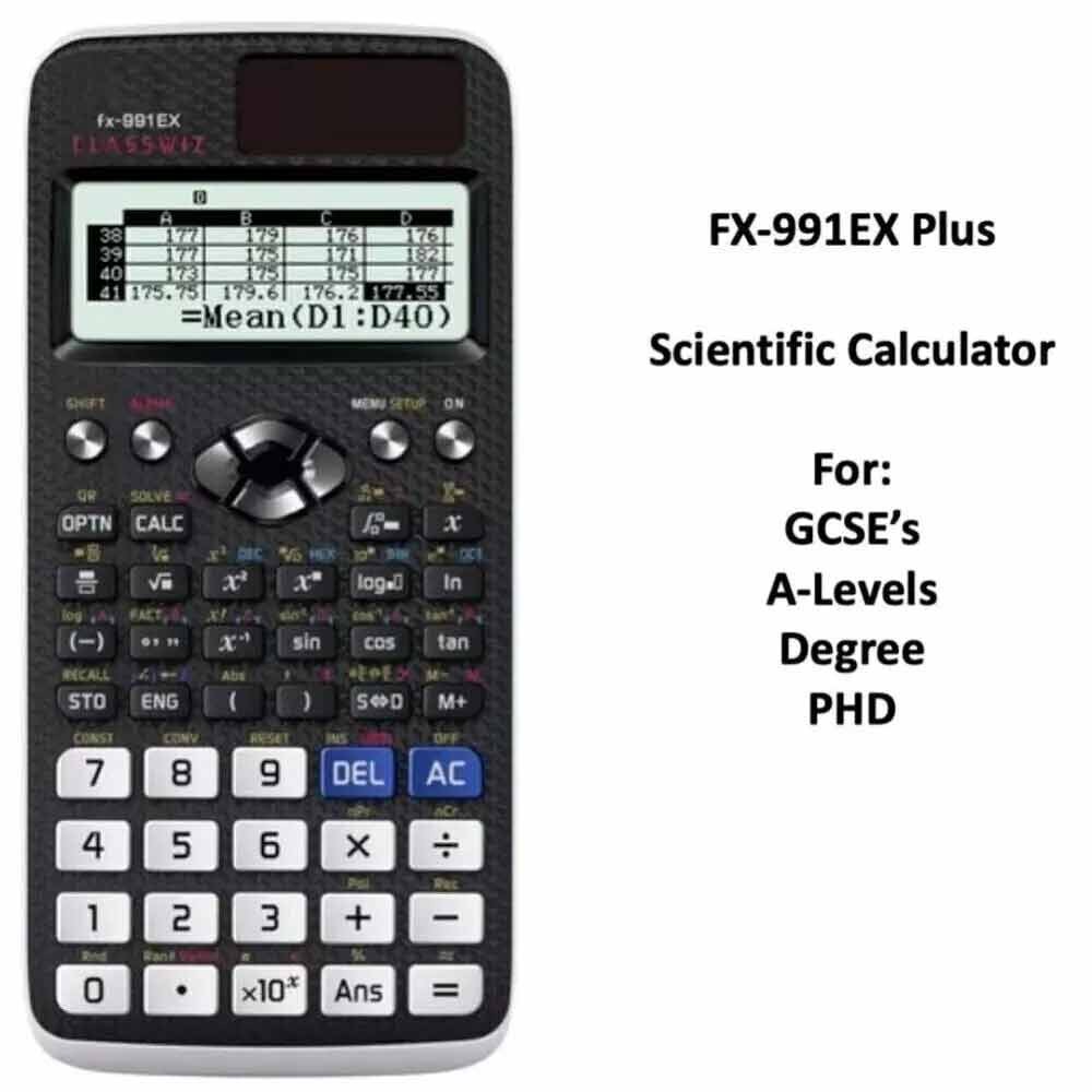 Casio FX-991EX Classwiz Advanced Engineering Scientific Calculator 552 ...