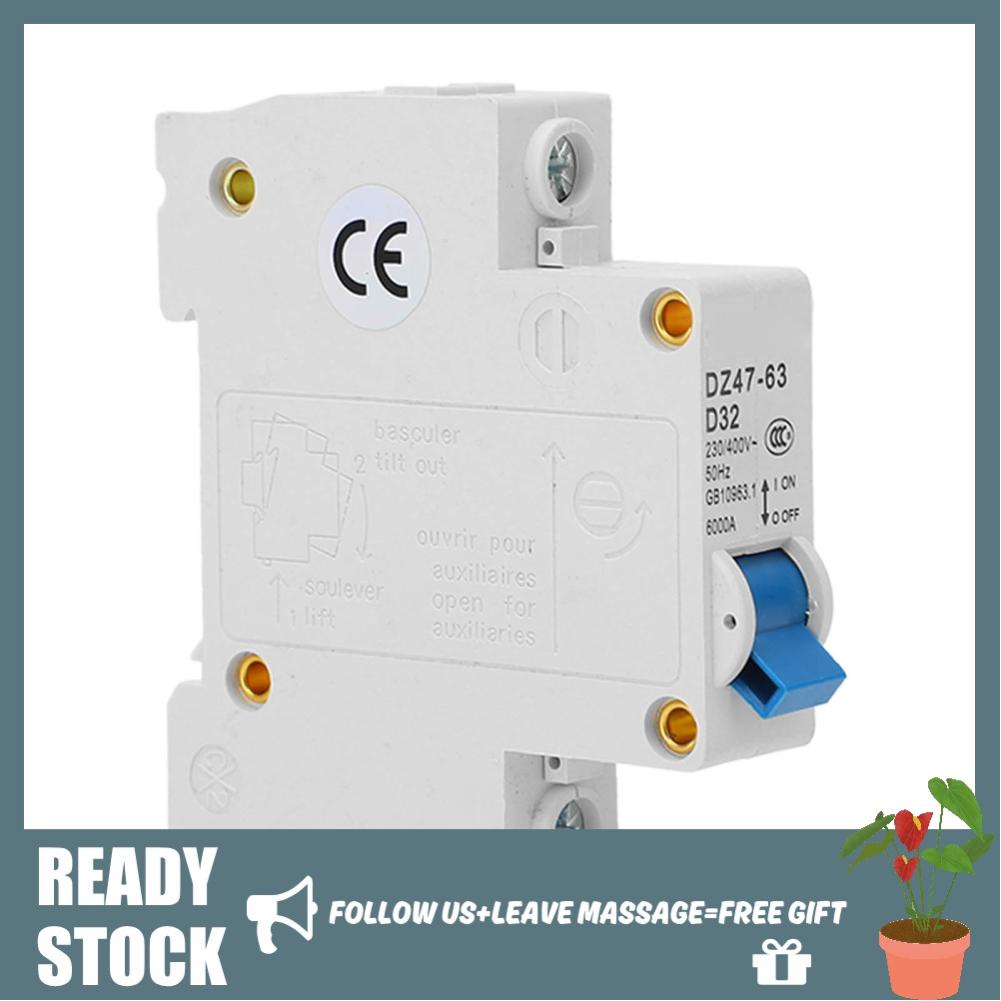 Dajrrhd Miniature Circuit Breaker Current Isolator 230V 400V 32A 6000A ...