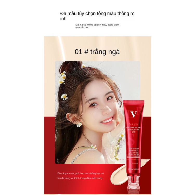 Ububub Kem Nền bb Dạng Lỏng Dưỡng Ẩm Kiểm Soát Dầu Làm Sáng Da Che ...