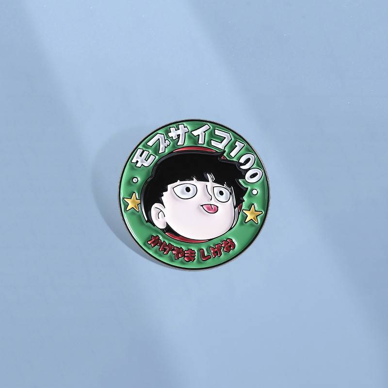 Anime Mob Psycho 100 Thổ Cẩm Nhân Vật Hoạt Hình Pin Trâm Cài Ve Áo Huy ...