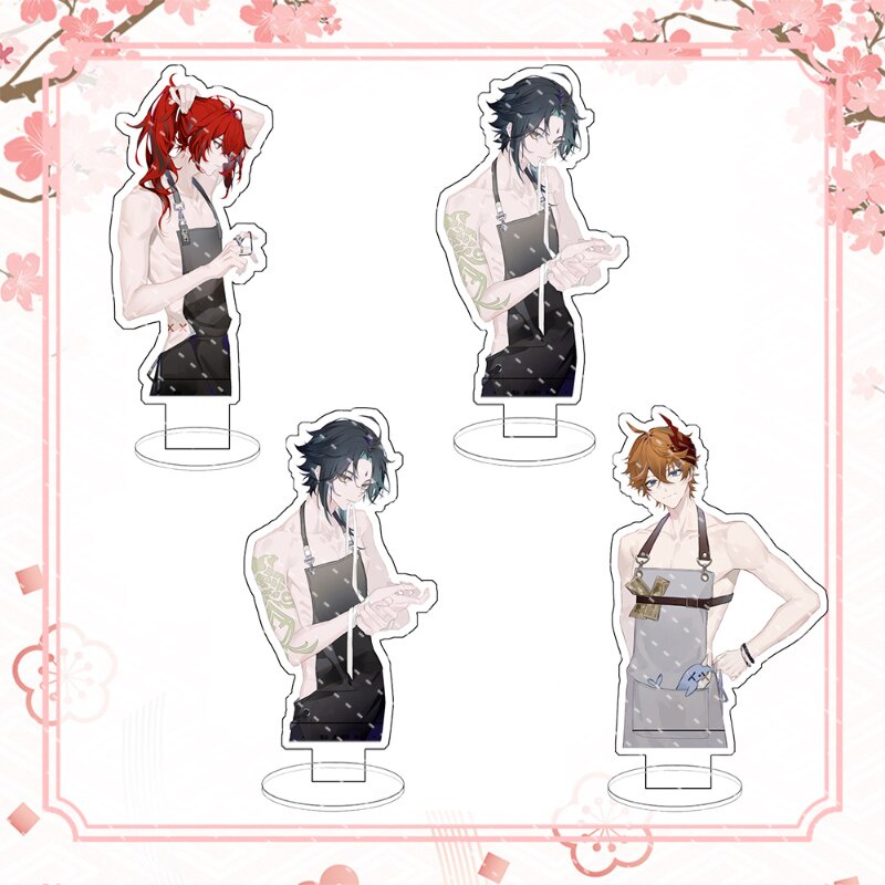 Mô hình Standee Diluc Zhongli Xiao Standing Anime Genshin Impact Cute ...