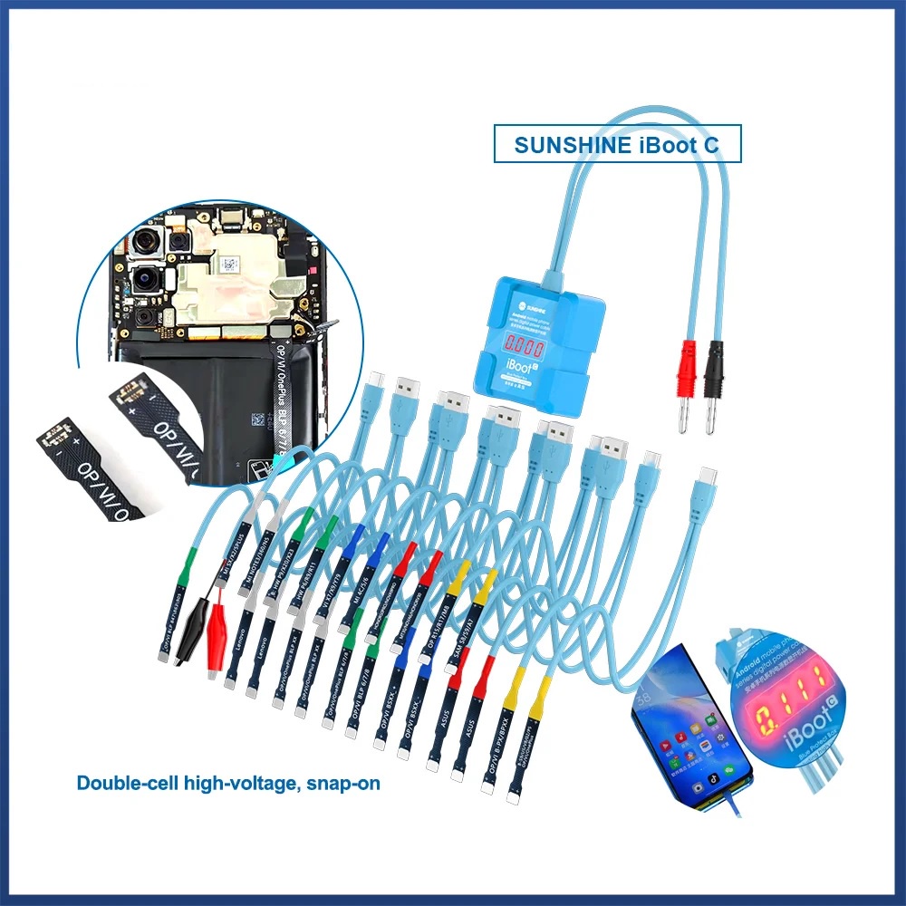 Dây cấp nguồn SUNSHINE iBoot C Android (có đồng hồ hiển thị) | Shopee ...