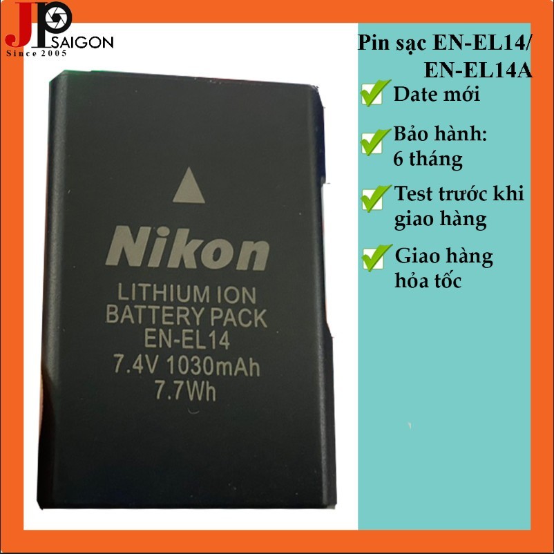 Pin thay thế pin máy ảnh Nikon EN-EL14/ EN-EL14A | Shopee Việt Nam
