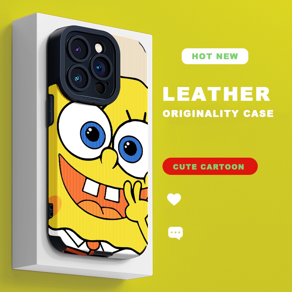 Da Ốp Điện Thoại Họa Tiết spongebob doraemon Cho iphone 15 11 12 13 14 ...