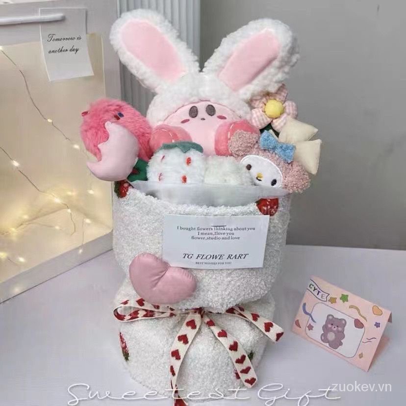 Rabbit ear star's Kabi doll bouquet doll birthday gift female plush ...