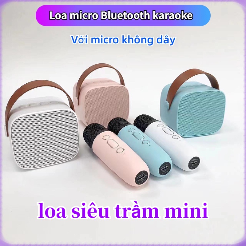 Loa Bluetooth Karaoke Mini Có Micro K1 Bộ Đổi Giọng Nói Không Dây Với 2 ...