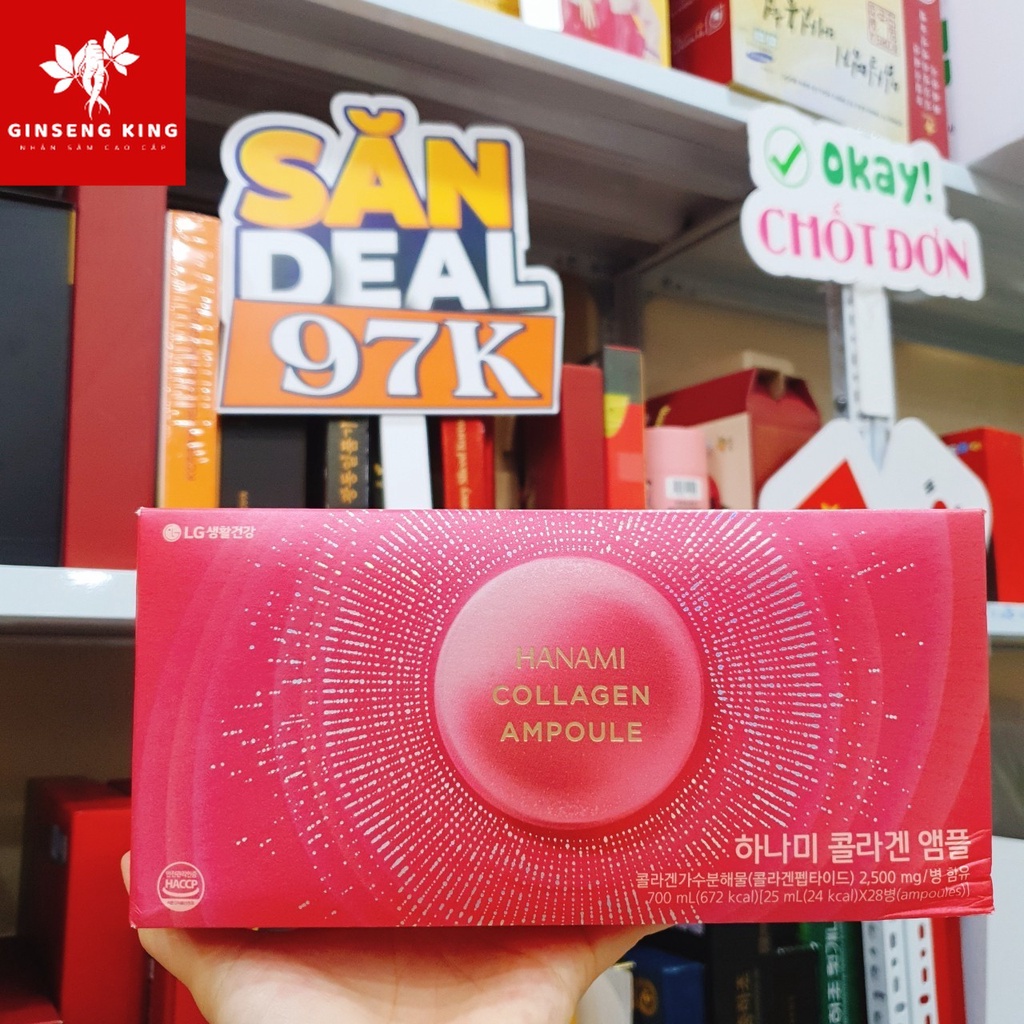 Nước Uống Đẹp Da Collagen Hàm Lượng Cao Hanami Ampoule LG Hàn Quốc Hộp ...