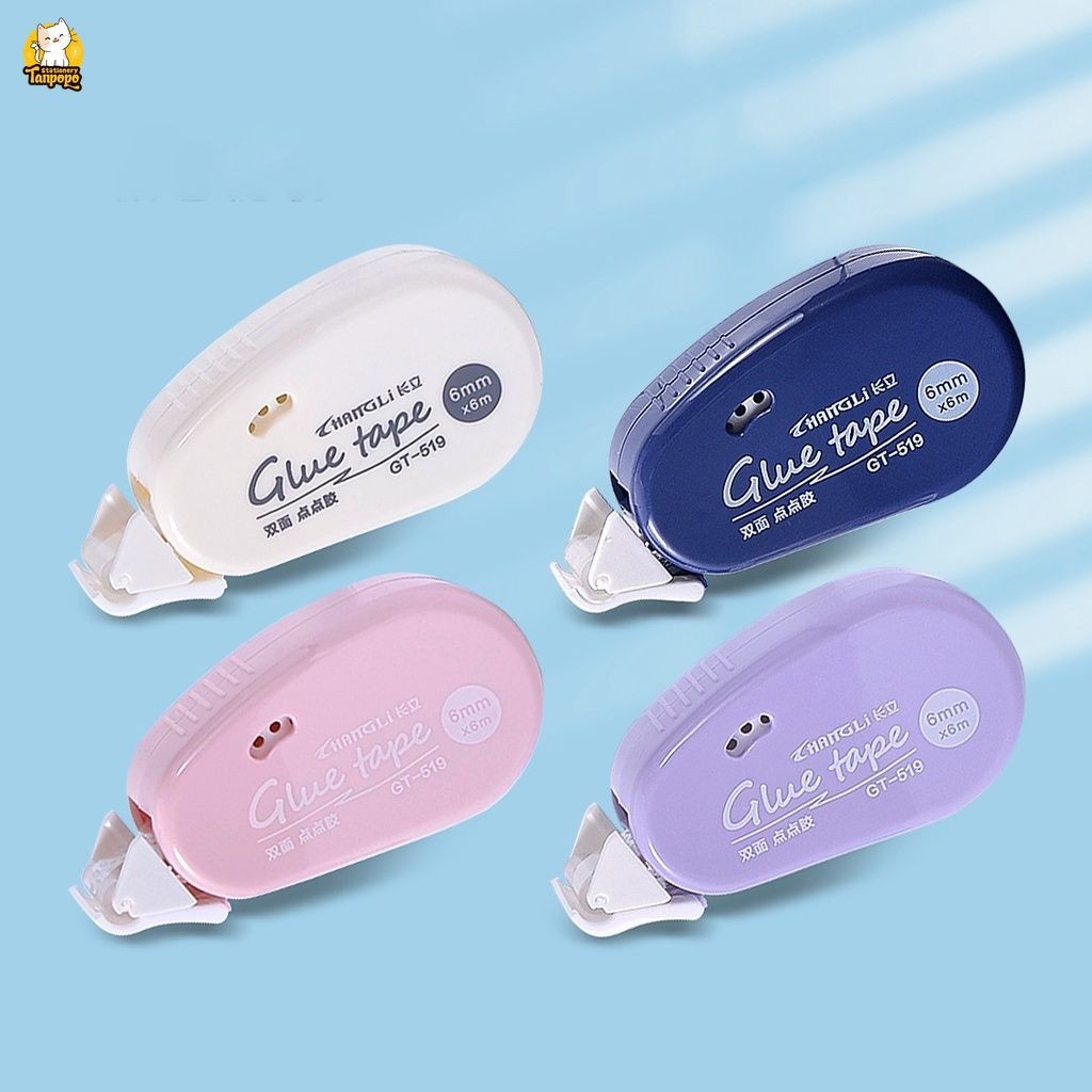 Keo kéo 2 mặt dán sổ, giấy sticker tiện dụng size 6mmx5m | Shopee Việt Nam