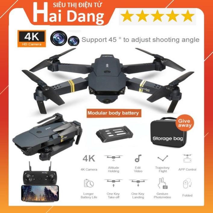 Flycam E58 Quay Phim Chụp Ảnh, Thế Hệ 2021 Camera WIFI FPV 4K HD, Tích Hợp Giữ Độ Cao, Chế Độ ...