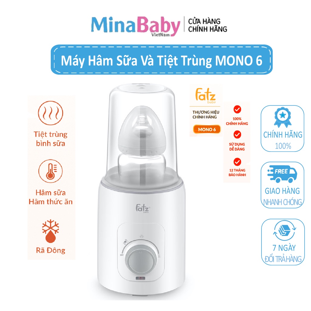 Máy Hâm Sữa Và Tiệt Trùng Fatz Baby Mono 1/2/3/6/7 CHÍNH HÃNG BẢO HÀNH ...