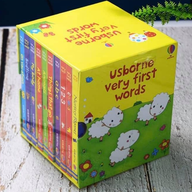 Bộ sách Usborne very first words (10 cuốn bìa cứng kèm Link file nghe ...