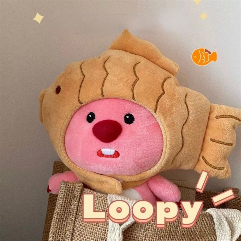 Beaver loopy Dây Treo Đồ Chơi Búp Bê Nhồi Bông Màu Hồng Trang Trí Túi ...