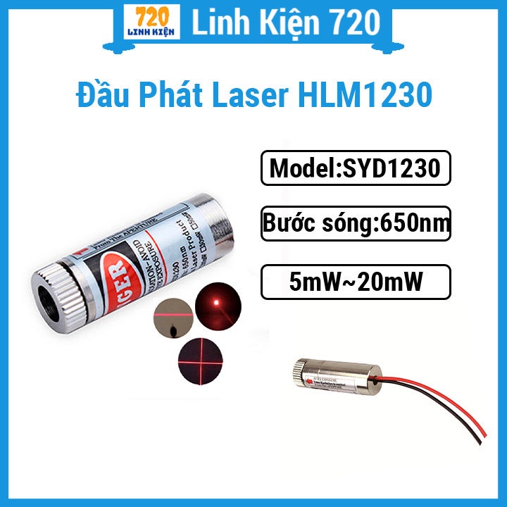 Đầu Phát Laser HLM1230 5mW 650nm (module: SYD1230) | Shopee Việt Nam