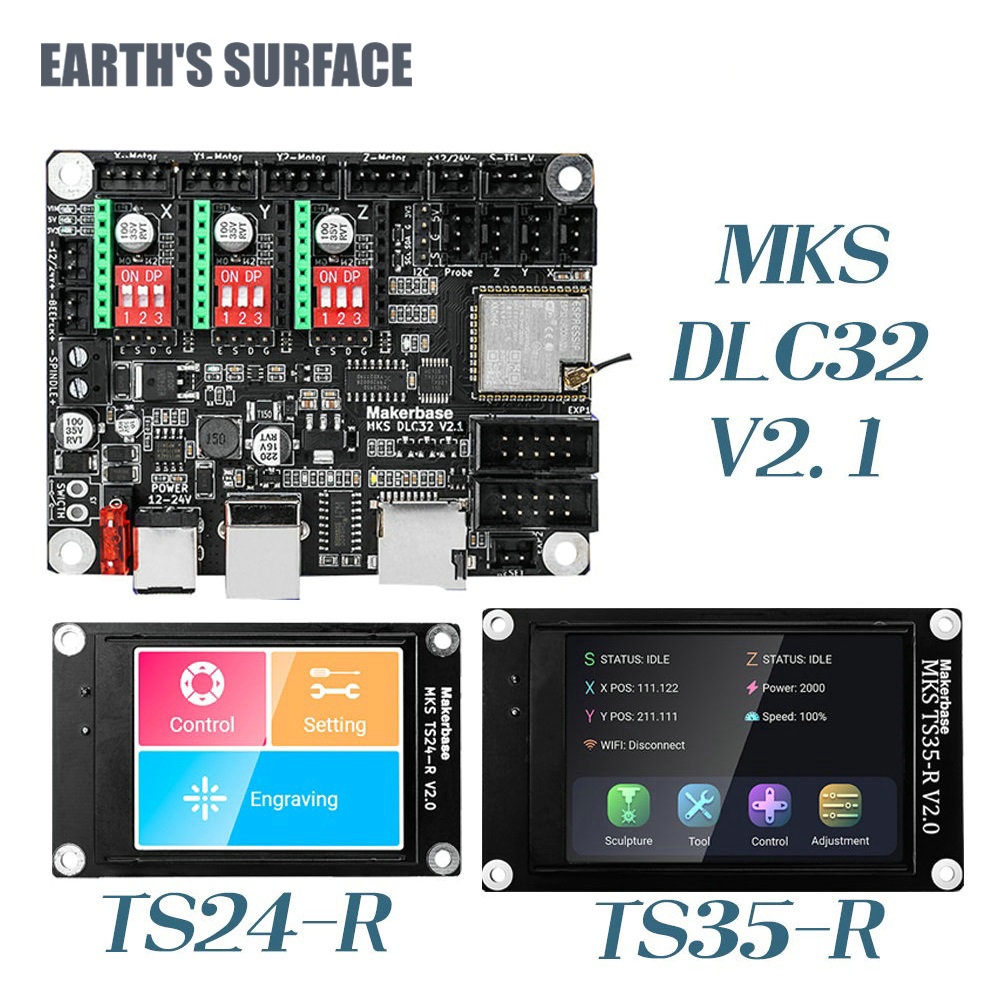 Bo Mạch Chủ mks dlc32 v2.1 32bits Điều Khiển wifi tft touch screen ts24 ...