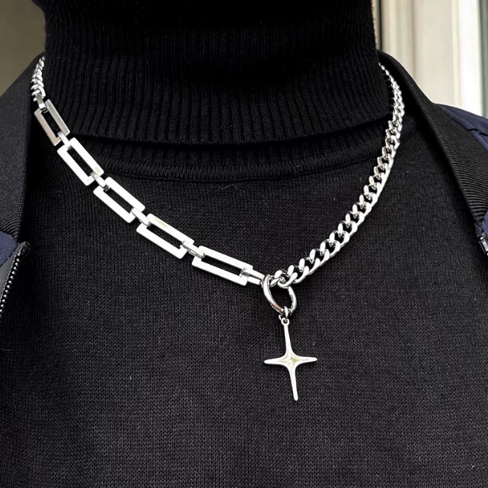 Vòng Cổ Nam Nữ Titan Gree Chains Migin Accessories mặt ngôi sao dạng ...