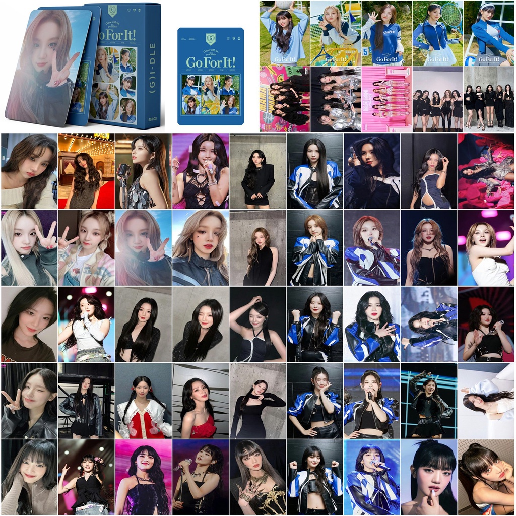 55pcs (G)IDLE Lomo Cards Album MAMA AWARDS GO FOR IT 2024 Season's Greetings Photocards I WANT ...