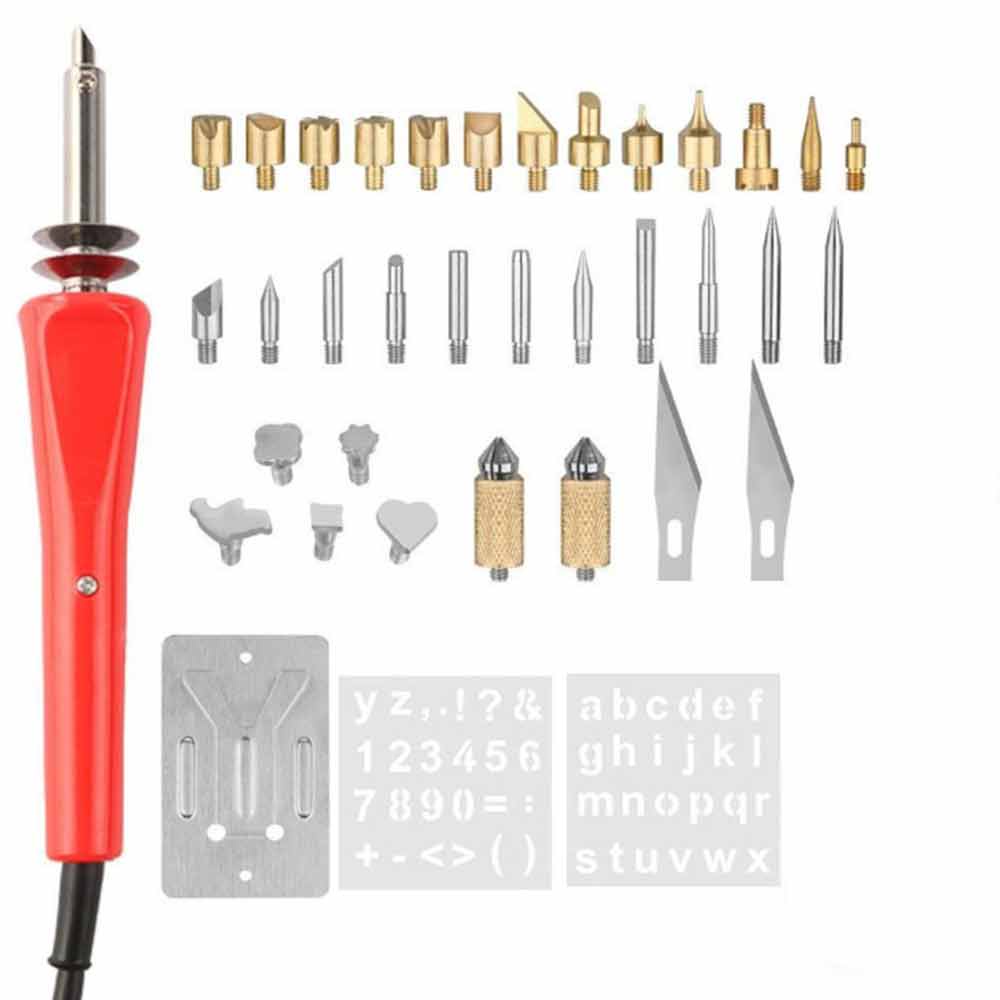 Wood Burning Tool Kit 37PCS Professional Pyrography Pen Soldering Iron ...