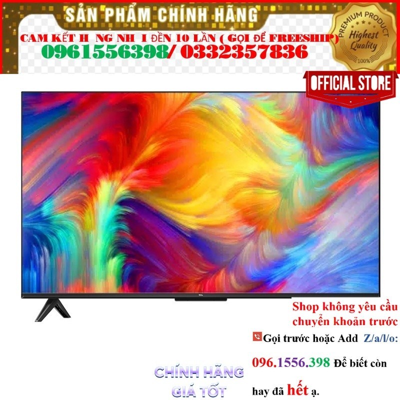 Smart Tivi TCL 4K 50P735 50 inch Google TV @Sale | Shopee Việt Nam