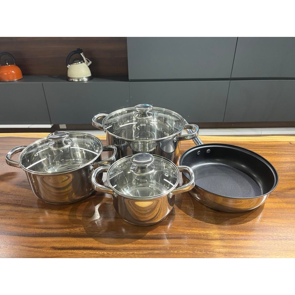 BỘ NỒI CHẢO FASTER INOX 304 CAO CÂP[BH INOX VĨNH VIÊN] | Shopee Việt Nam