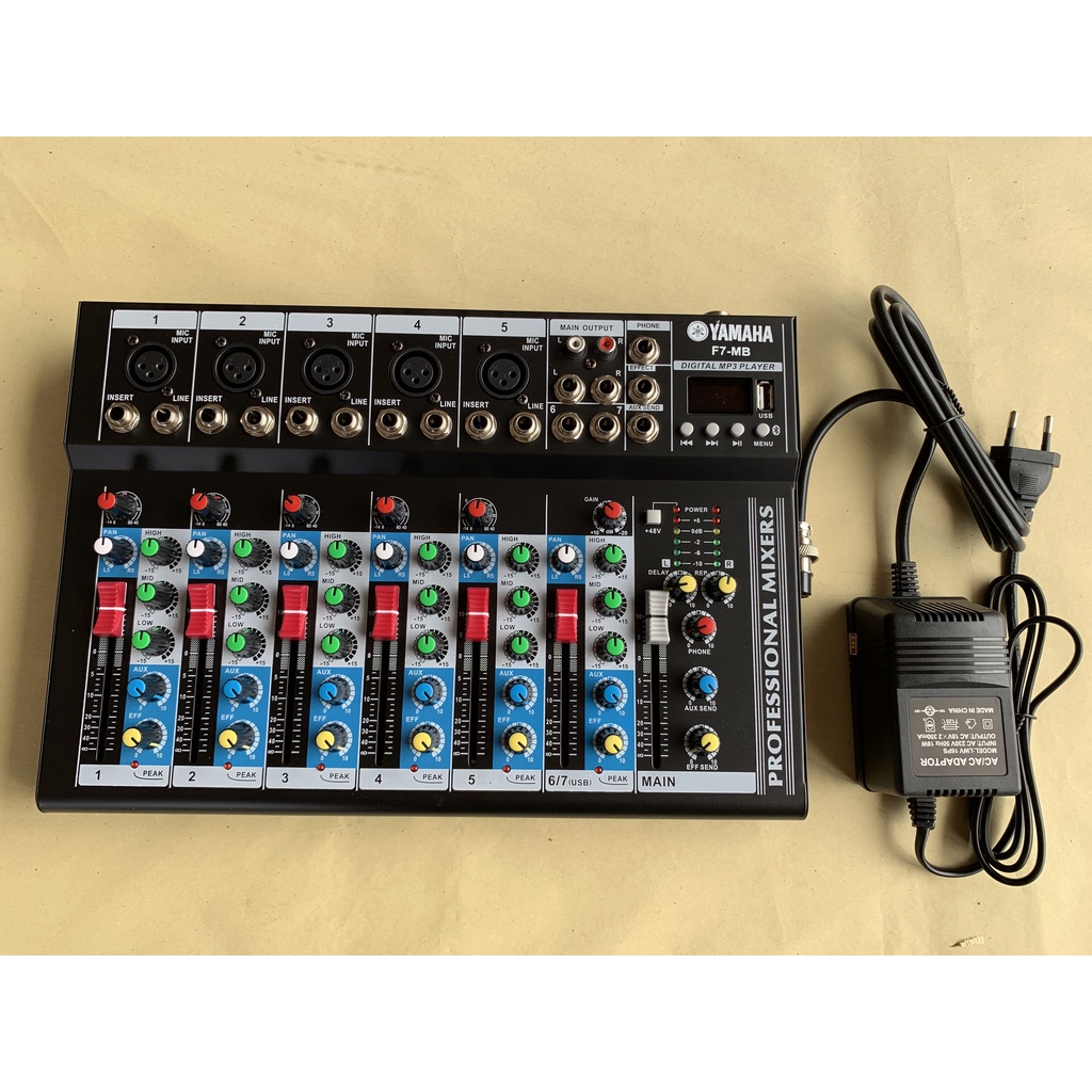 Mixer F7 có USB Bluetooth Mixer F7 - Mixer F7, Bàn trộn âm thanh ...