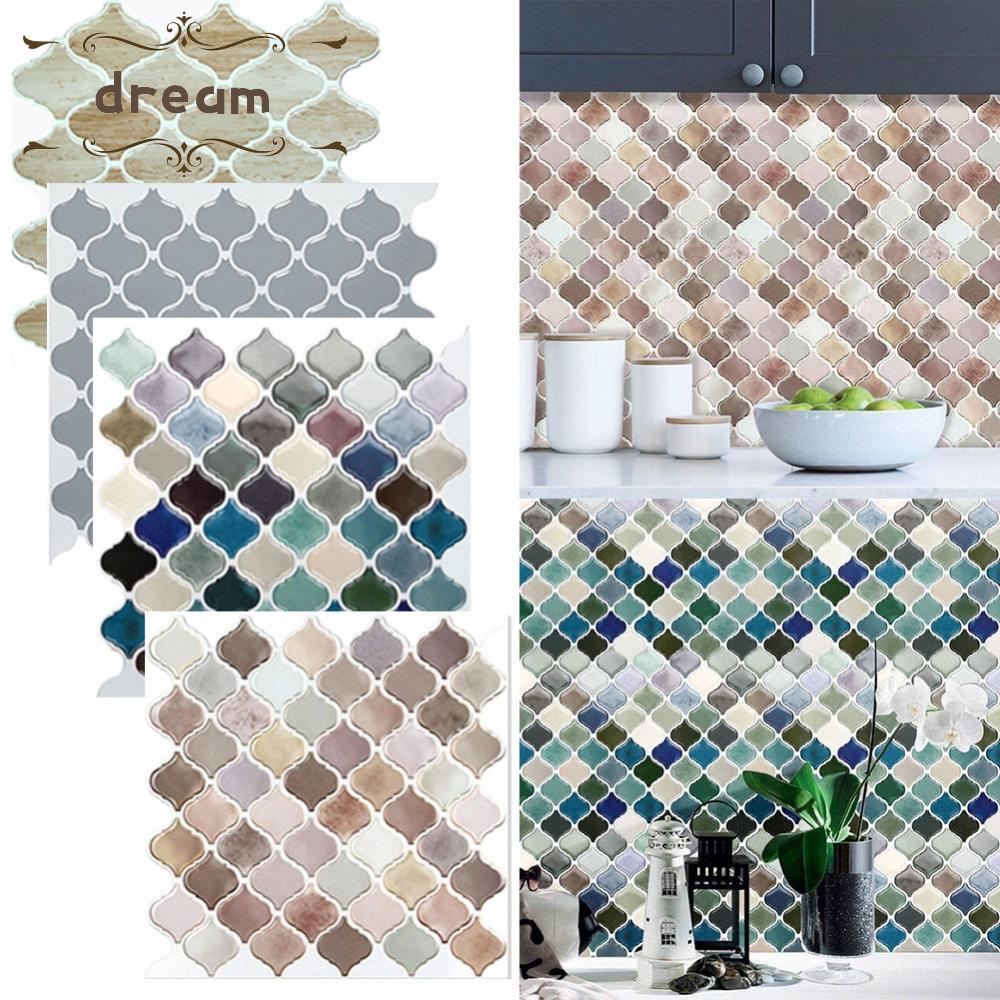Modern Self Adhesive Mosaic Tile Sticker Peel and Stick Bathroom Wall ...