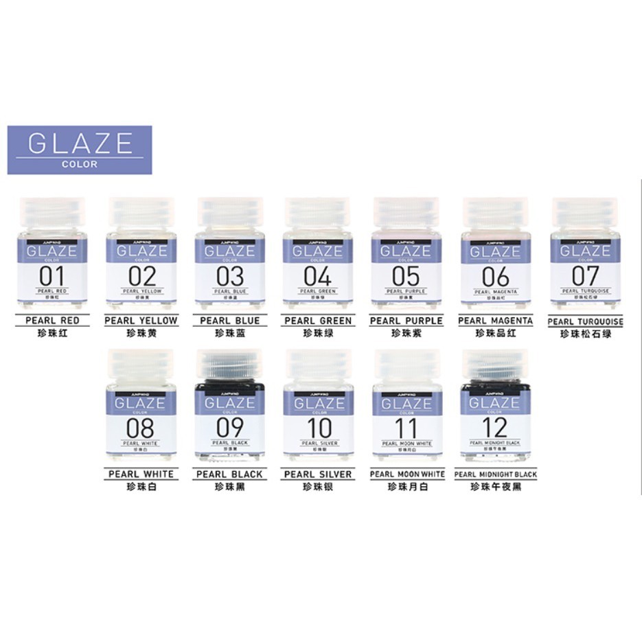 SƠN MÔ HÌNH JUMPWIND/ MÀU NGỌC TRAI - PEARL / GLAZE COLOR GC01~GC12 ...