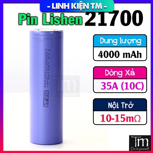 Pin Lishen 21700 4000mAh 35A 10C (LR2170LA) | Shopee Việt Nam