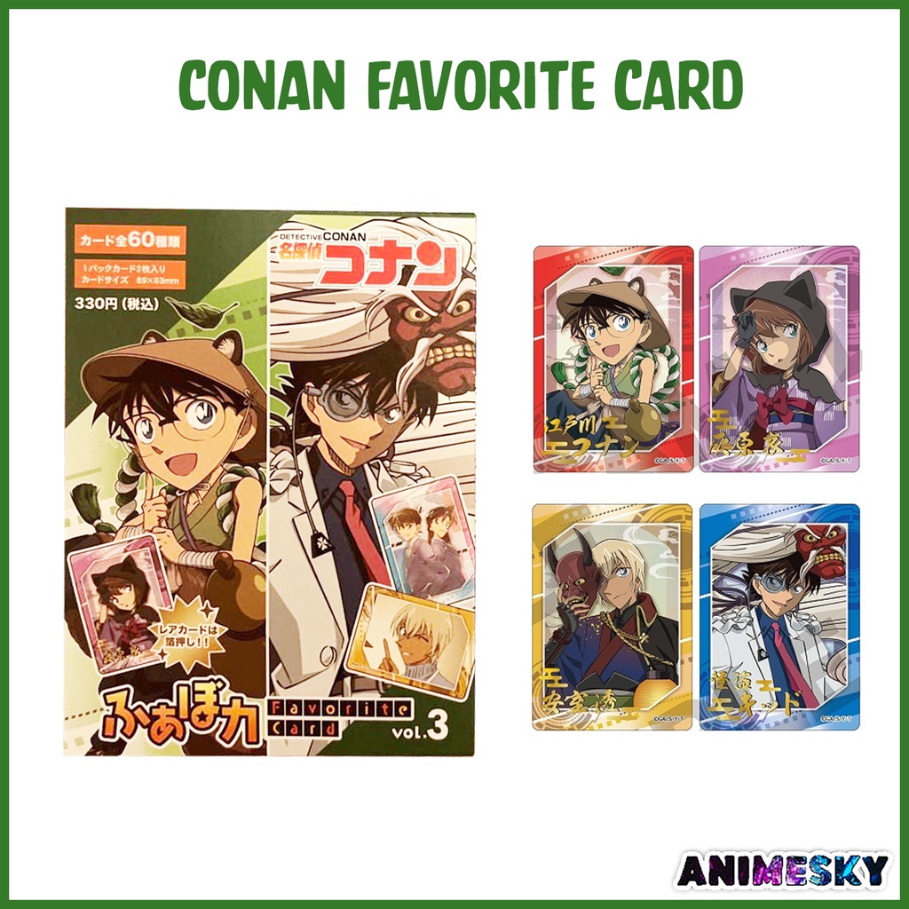 [Có sẵn] Pack thẻ nhân phẩm Conan clear card Favorite vol 3 chính hãng ...