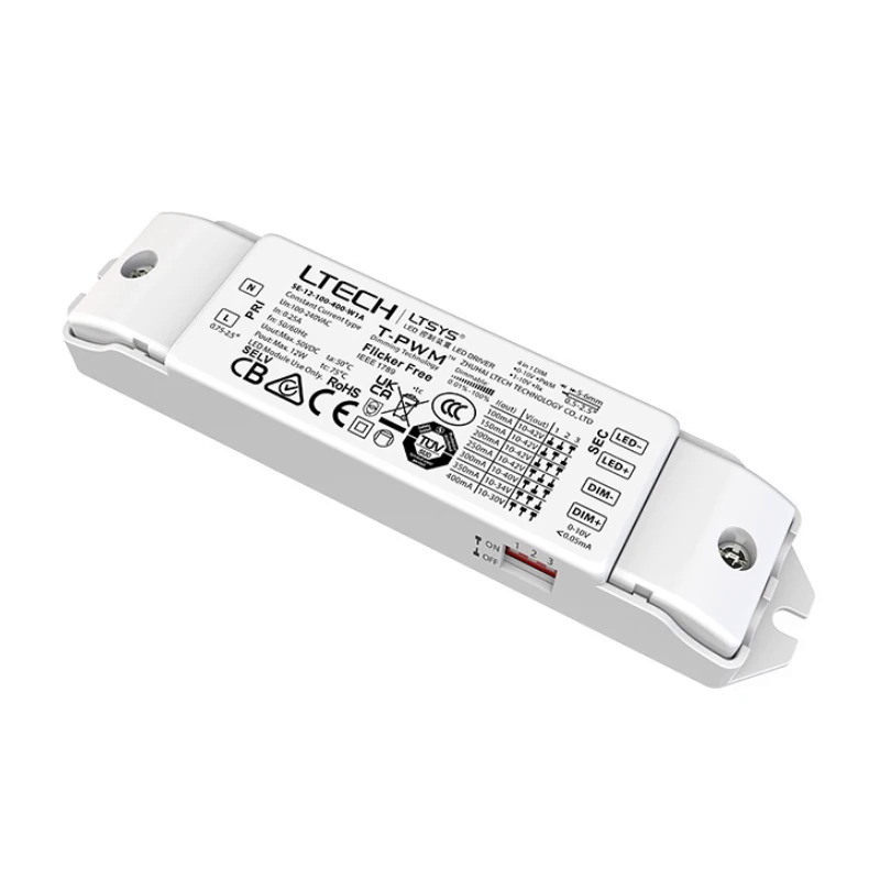 Ltech Mới Led 0-10V Bộ điều khiển mờ AC100V-240V Đầu vào; 12W 100-400mA Dòng điện không đổi Đầu ...