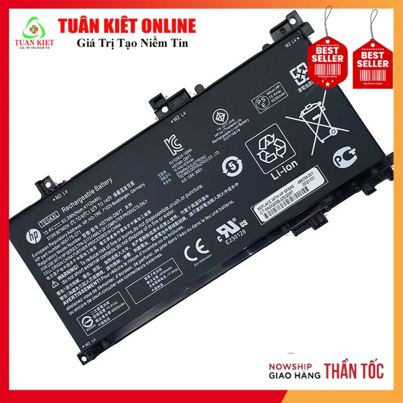 Pin Battery Laptop HP Omen 15-AX200 TE04XL TE03XL | Shopee Việt Nam