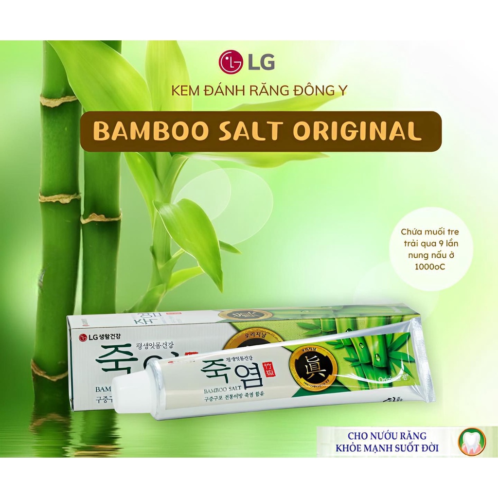 Kem Đánh Răng Muối Tre Bamboo Salt Hàn Quốc Chăm Sóc Bảo Vệ Nướu 160g | Shopee Việt Nam