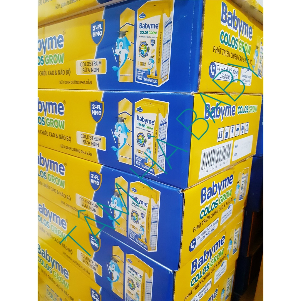 Sữa bột pha sẵn Babyme colos Mix 1 thùng Gold + 1 thùng Grow ( mỗi ...