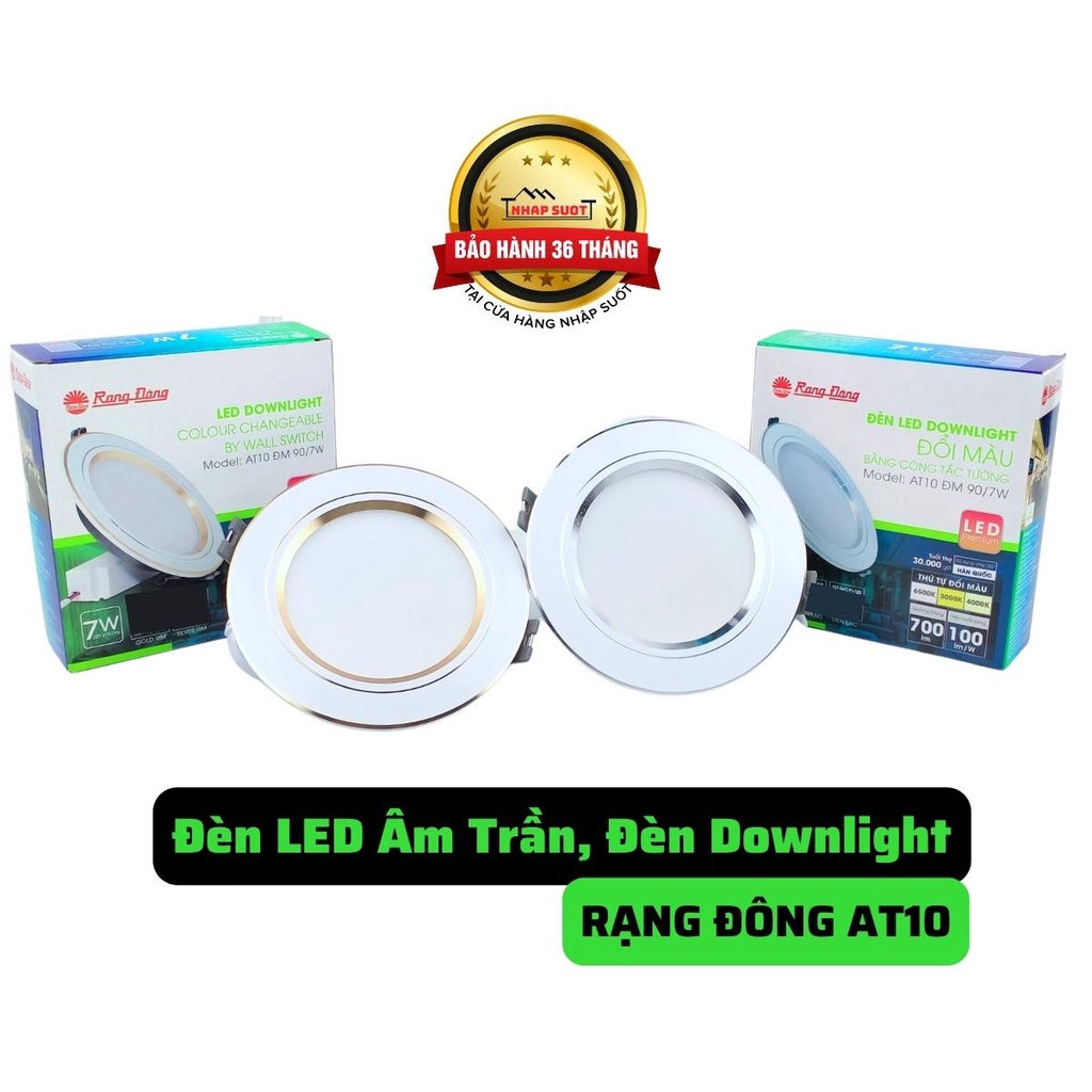 [Chính Hãng] Đèn âm trần AT10 LED Rạng Đông 90/7W 90/9W 110/9W 110/12W ...