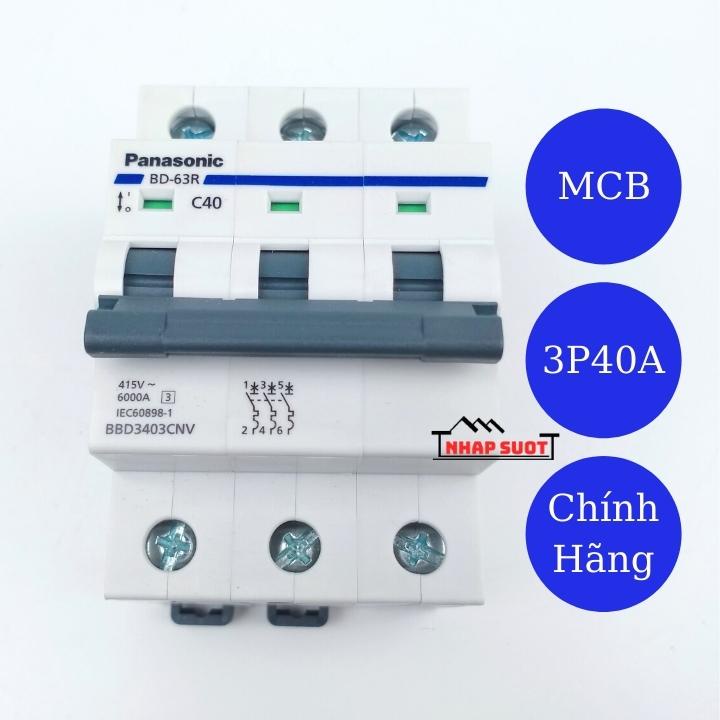 Aptomat MCB Át Cài 3 Pha Panasonic Cầu Dao Tự Động MCB 3P3E 32A 40A 50A 63A | Shopee Việt Nam