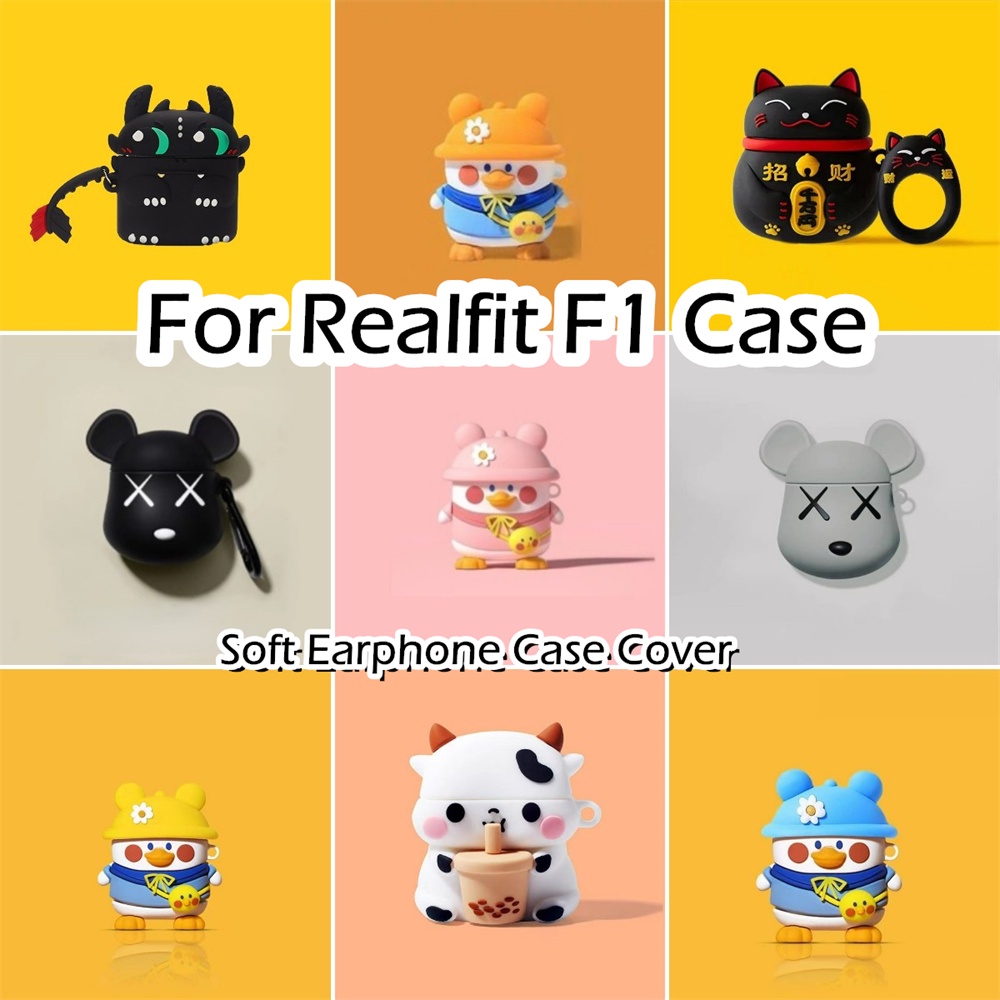 Vỏ Bảo Vệ Hộp Sạc Tai Nghe Realfit F1 Bằng Silicon Họa Tiết Hoạt Hình ...