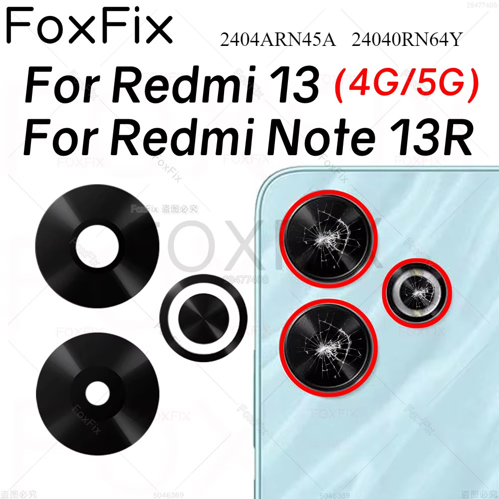 Ống kính kính máy ảnh phía sau cho Xiaomi Redmi 13 5G 4G Note 13R Thay ...